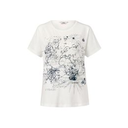 Tchibo - Shirt mit Rundhalsausschnitt - Damen - Gr. XXL - dunkelblau/print