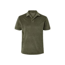 Tchibo - Frottee-Poloshirt - Herren - Gr. L - khaki