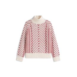 Tommy Hilfiger Pullover Damen Größe L beige / blutrot