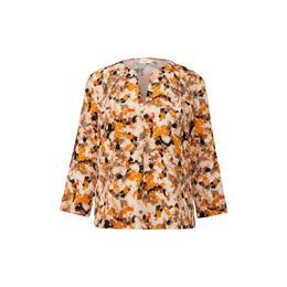 s.Oliver BLACK LABEL Bluse Damen Gr&ouml;&szlig;e XXXL creme / oliv / orange / lachs