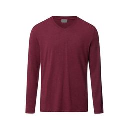Hanro V-Shirt ' Casuals ' Herren Gr&ouml;&szlig;e XL beere / bordeaux