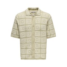 Only & Sons Only & Sons Button Up Shirt 'Bart' male Beige size XXL