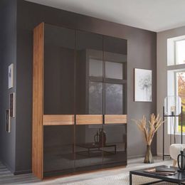 Pharao24.de Drehtürenkleiderschrank Schlafzimmerschrank in modernem Design - vier Einlegeböden