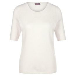 Peter Hahn - Rundhals-Pullover aus Schurwolle und Kaschmir, weiss, Gr. 36 / S - Schurwolle