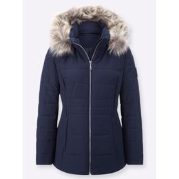 WITT Damen Outdoorjacke mit abnehmbarer Kapuze, marine, Gr&ouml;&szlig;e 52