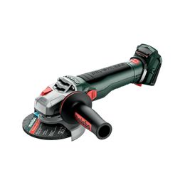 Metabo Akku-Winkelschleifer WB 18 LT BL 11-125 Quick mit Bremse, Schnellspannmutter, drehbarem Akkupack; MetaboX 165 L (613054840)