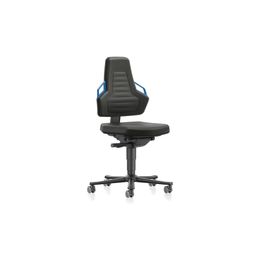 bimos Arbeitsstuhl Nexxit 2 Griff blau Sitzhöhe 450-600 mm Stoff schwarz,mit (9033-6801-3277)