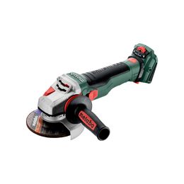 Metabo Akku-Winkelschleifer WVB 18 LTX BL 15-125 Quick mit Bremse, Drehzahlregelung, Schnellspannmutter, drehbarem Akkupack ; MetaboX 165 L (601731840)