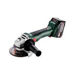 Metabo Akku-Winkelschleifer W 18 L BL 9-125 MetaboX 165 L; 18V 2x4Ah Li-Power + ASC 55 (602374510)