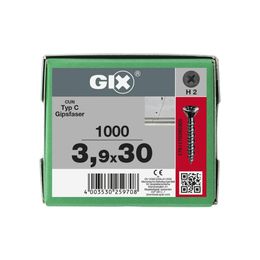 Spax GIX-C SEKO FRAESRIPPEN 3,9 x 30 H2 HILO-GEWINDE PHOSPHATIERT (1791170390305)