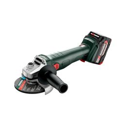 Metabo Akku-Winkelschleifer W 18 L 9-125 MetaboX 165 L; 18V 2x4Ah Li-Power + ASC 55 (602247510)
