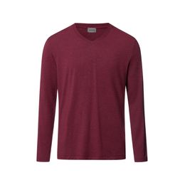 Hanro V-Shirt ' Casuals ' Herren Gr&ouml;&szlig;e XL beere / bordeaux
