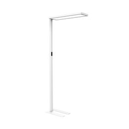 LED-Büro-Stehleuchte Maulsenja, weiß, Sensor, Höhe 196 cm