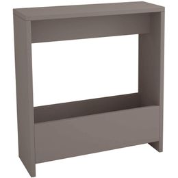 Beistelltisch DECORTIE "SIMPI BEISTELLTISCH", hell mokka, B:55cm H:60cm T:20cm, Tische, Leichte Montage, Lagerung, Platzsparend