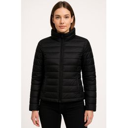 Steppjacke Only "ONLABBIE QUILTED JACKET OTW ZL", Damen, Gr. L, schwarz, Web, Obermaterial: 100% Polyamid, unifarben, regular fit hüftlang, Jacken