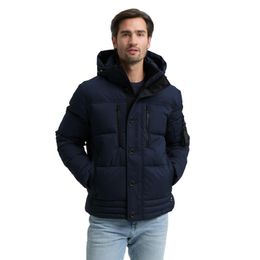 Steppjacke Tom Tailor, Herren, Gr. L, sky captain blau, Obermaterial: 100% Polyester. Futter: 100% Polyester, unifarben, regular fit taillenbedeckt, elastischer Bund, Jacken, mit Kapuze