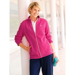 Fleecepullover Catamaran, Damen, Gr. 40/42, pink (fuchsia), 100% Polyester, unifarben, Sweatshirts