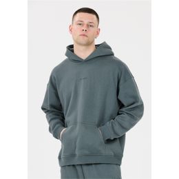 Kapuzensweatshirt Virtus "Kayce", Herren, Gr. S, blau, grau, 45% Polyester, 35% Baumwolle, 20% Polyester, unifarben, normal, ohne Ausschnitt, Sweatshirts, mit höchstem Tragekomfort