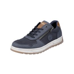Rieker Schn&uuml;rschuh Herren Gr&ouml;&szlig;e 47 navy / dunkelblau / braun / brokat