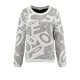Key Largo Pullover 'Booklet' Damen Gr&ouml;&szlig;e XXL grau / offwhite