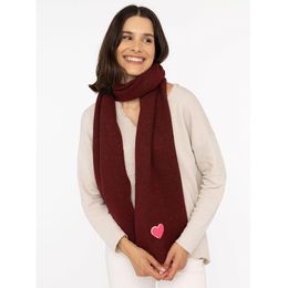 Zwillingsherz Schal "Herz" in Bordeaux - (L)35 x (B)48 cm - 32% | Damen-schals-tuecher