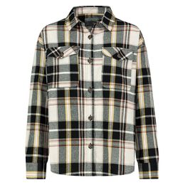 Eight2Nine Hemd in Schwarz/ Creme/ Hellbraun - 60% | Größe XS | Damen-blusen