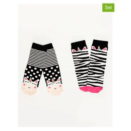 Denokids 2er-Set: Socken "Zebra" in Schwarz/ Weiß - 59% | Größe 116/122 | Kinder-socken-strumpfhosen