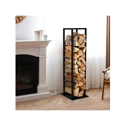 Inkazen Holzständer in Schwarz - (B)33 x (H)112 x (T)33 cm - 69% | Gartendekoration