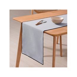 GAMUSI Tischläufer "Liso" in Grau - 43% | Größe 45x150 cm |