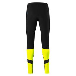 Gonso Softshell-Fahrradleggings "Essential" in Schwarz/ Gelb - 55% | Gr&ouml;&szlig;e M | Herren-outdoorhosen