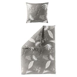 Bierbaum Satin-Bettwäsche-Set in Grau - 31% | Größe 135x200 cm | Bettwaesche-bettwaren
