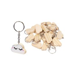 SUNNYSUE 24tlg. Bastelset "Schl&uuml;sselanh&auml;nger Wolke" in Natur - 10% | Schulzubehoer