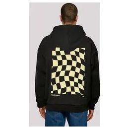 Kapuzenpullover F4NT4STIC "Wavy Schach Muster", Herren, Gr. XL, schwarz, Obermaterial: 100% Baumwolle, oversize, Pullover, Print