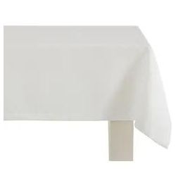 Tischdecke Dreams "UNI" Gr. 1, beige (creme), B:140cm L:180cm, Polyester, Tischdecken, mit ca. 2,5 cm breitem Saum und edler Briefecke