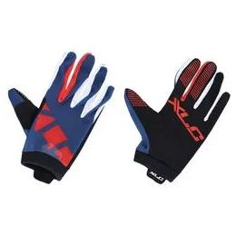 Fahrradhandschuhe Xlc "Langfingerhandschuh MTB CG-L14" Gr. M, bunt (blau, rot, weiß), Handschuhe, M, Materialmix