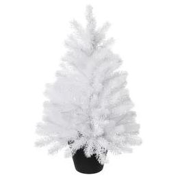 Künstlicher Weihnachtsbaum CREATIV DECO "Weihnachtsdeko, künstlicher Christbaum, Tannenbaum", weiß, H:60cm, Kunststoff, Weihnachtsbäume, im Topf