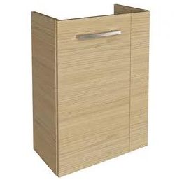 Waschbeckenunterschrank Fackelmann "SBC", bunt (sand, eiche), B:44cm H:60cm T:24,3cm, Schränke, Badmöbel für Gäste-WC, Breite ca. 45 cm