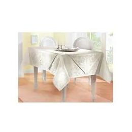 WITT Tischdecke Gr. 7, beige (champagner), B:155cm L:220cm, Tischdecken