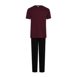 Dagi Pyjama Herren Gr&ouml;&szlig;e M bordeaux / schwarz