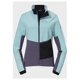 Schöffel Outdoorjacke SCHÖFFEL "Softshell Jacket Zumaia L", Gr. 40, grün (7245, grün), Oberstoff : 88% Nylon 12% Elasthan Innenseite: 100% Polyester (Membran: Polyurethan) Oberstoff Rumpf unten: 85% Nylon 15% Elasthan, regular fit, hoch geschlossener Ausschnitt, Jacken