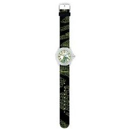 Quarzuhr Scout "Crystal", schwarz (schwarz, grün), Armbanduhren, Kinder, Armbanduhr, Kinderuhr, Lernuhr, Geschenkidee, Schulanfang, Jungen,Dino