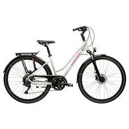 Trekkingrad KROSS "Trans 5.0" Gr. 43, grau (grau, schwarz), Fahrräder, 43cm, 28 Zoll (71,12cm) hinten: 28 Zoll (71,12cm)