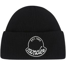 Moncler Caps & M&uuml;tzen - Tricot Beanie Black - Gr. ONE SIZE - in Schwarz - f&uuml;r Damen