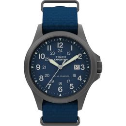 Timex Uhren - Quarz-Analoguhr Expedition&reg; Field Post Solar - Gr. unisize - in Blau - f&uuml;r Damen