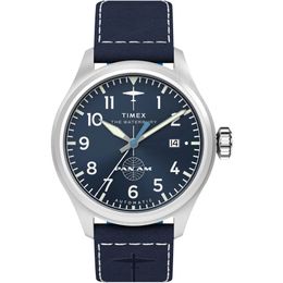 Timex Uhren - Mechanische Automatikuhr Timex X Pan Am&reg; Waterbury - Gr. unisize - in Blau - f&uuml;r Damen