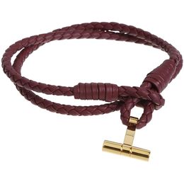 Tom Ford Armb&auml;nder - T Wrap Woven Bracelet Brown - Gr. L - in Braun - f&uuml;r Damen