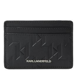 K by KARL LAGERFELD Karl Lagerfeld Kleinleder - K/LOOM KARTENETUI AUS LEDER - Gr. unisize - in Schwarz - f&uuml;r Damen
