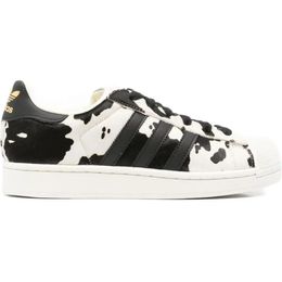 Adidas Low-Top Sneaker - Superstar Ii W Cblack/cblack/owhite - Gr. US_10_5 - in Wei&szlig; - f&uuml;r Damen