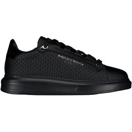BENJAMIN BERNER Low-Top Sneaker - Benjamin Berner Rhombus Embossed Sneakers Zwart Bn - Gr. 44 (EU) - in Schwarz - f&uuml;r Damen