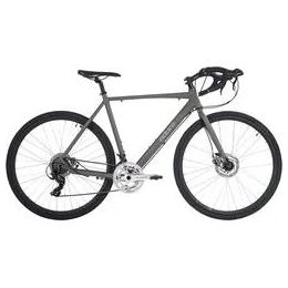 Gravelbike Adore "Gravelbike Rennrad 28'' G3006 grau RH 56 cm Adore" Gr. 56, grau (grau, grau), Fahrräder, 56cm, 28 Zoll (71,12cm) hinten: 28 Zoll (71,12cm)